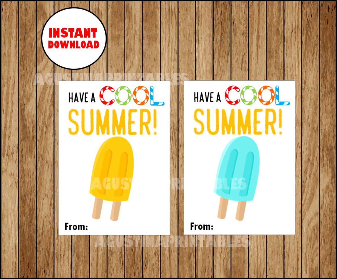 Stay Cool This Summer Freeze Pop Freezer Ice Pops Printable - Etsy