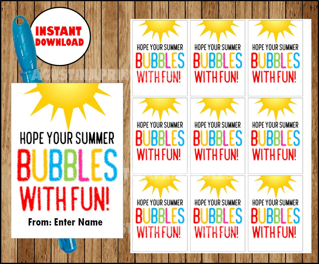 Instant Download, Editable End of School Year Tags, Classmate Gifts ...