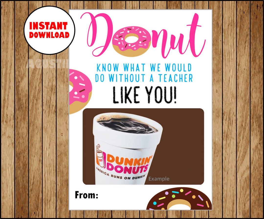 DONUT Know What I Would Do Without a Teacher Like You! | DONUT Know ...