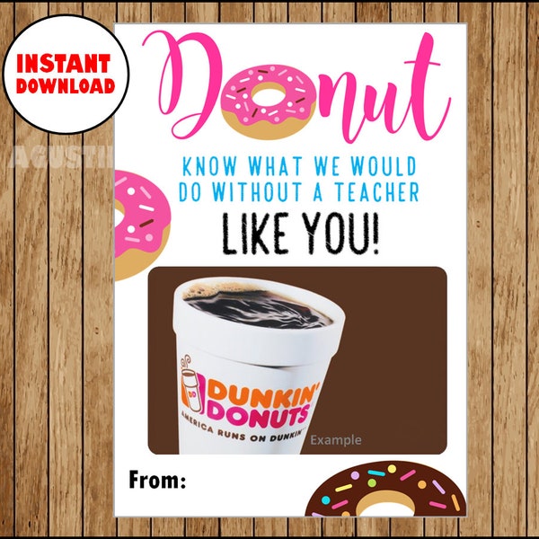 We Donut Know What We Would Do Without You Card - Etsy