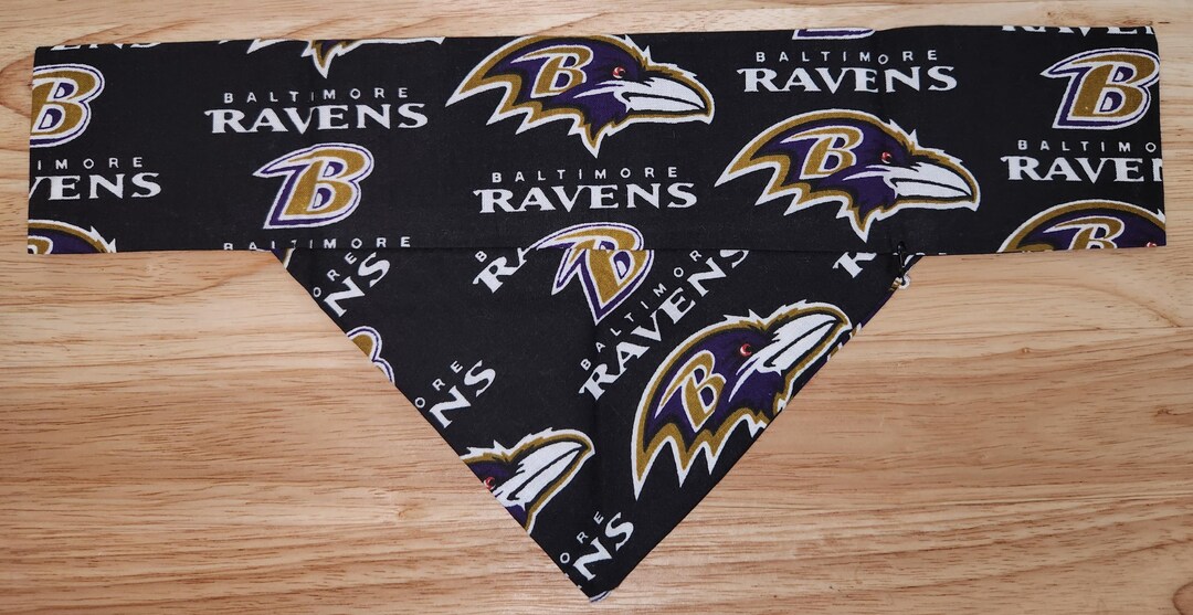 Baltimore Ravens Over the Collar Dog Bandana - NFL Dog Scarf - Cat ...