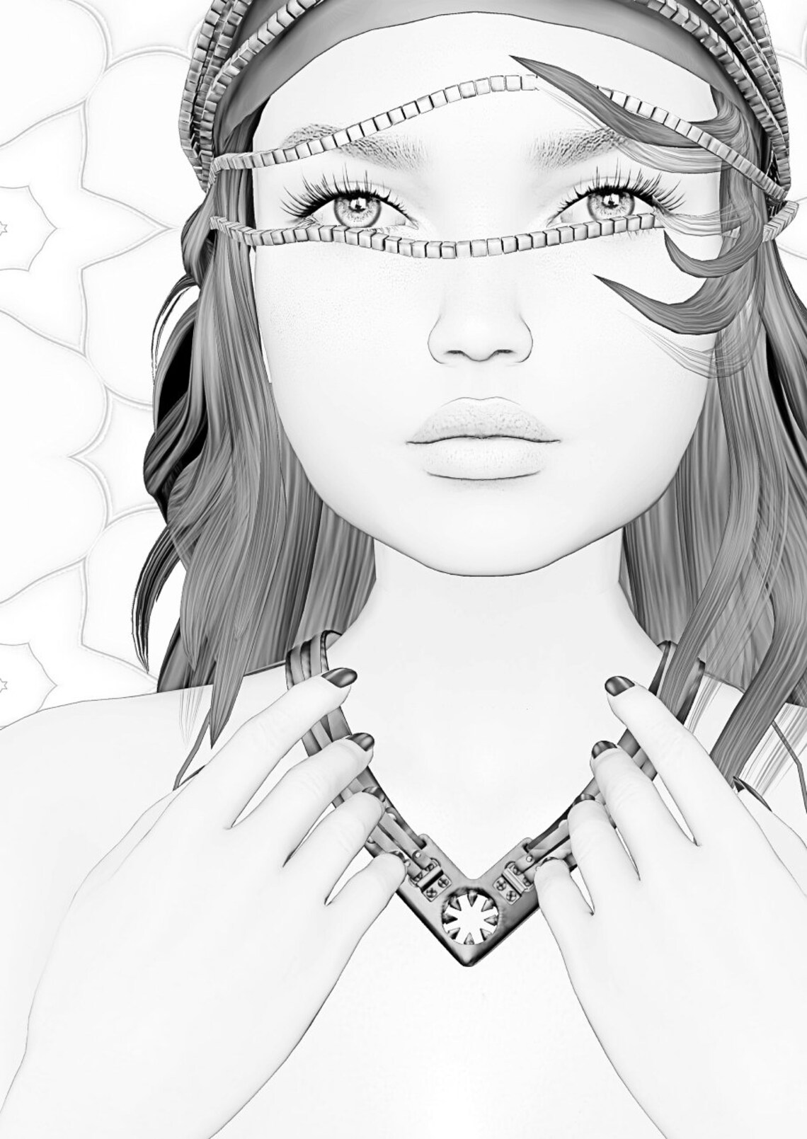 30 Portrait Coloring Pages 6 - Etsy