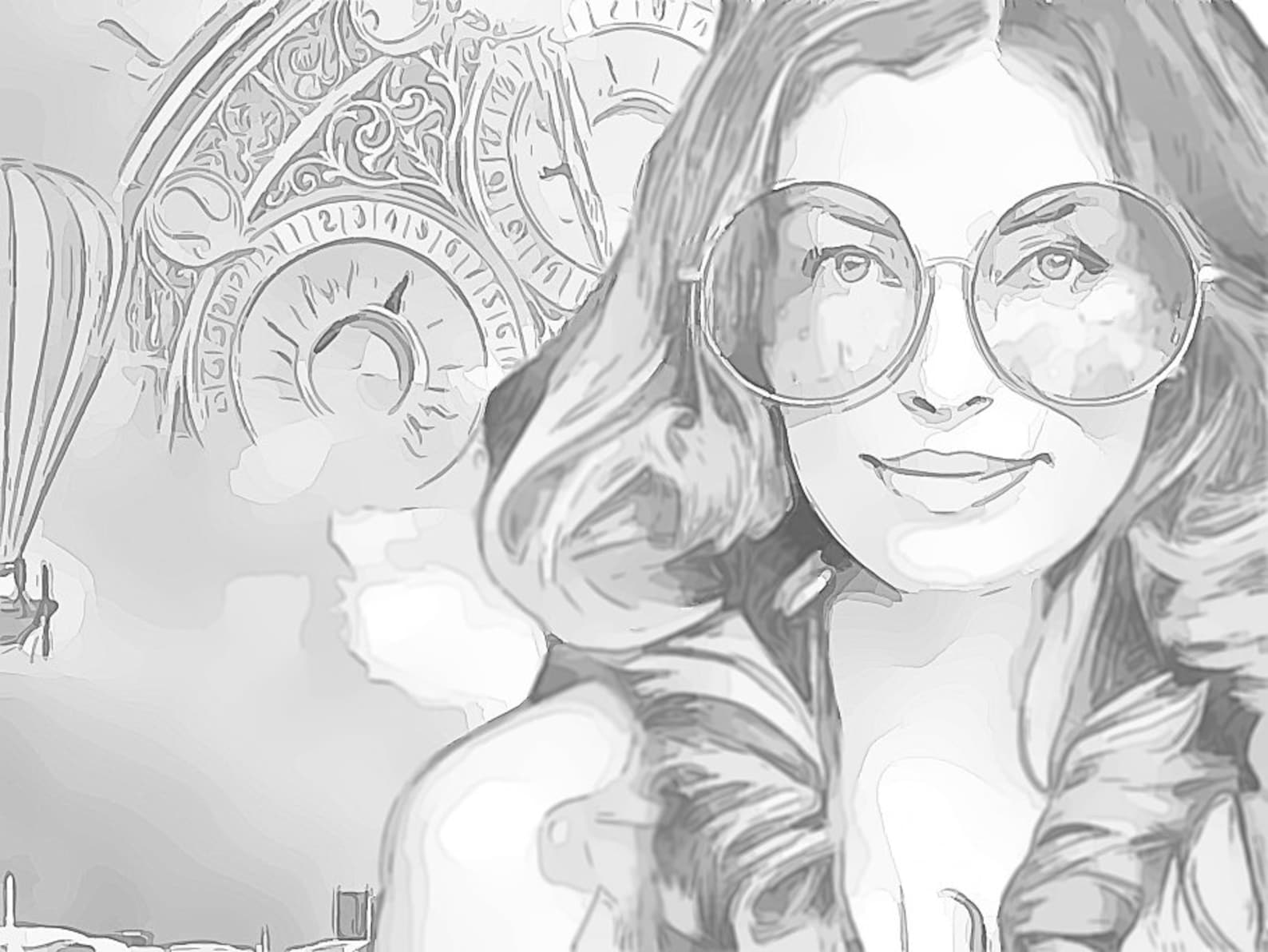 25 Gray Scale Coloring Pages 7 - Etsy