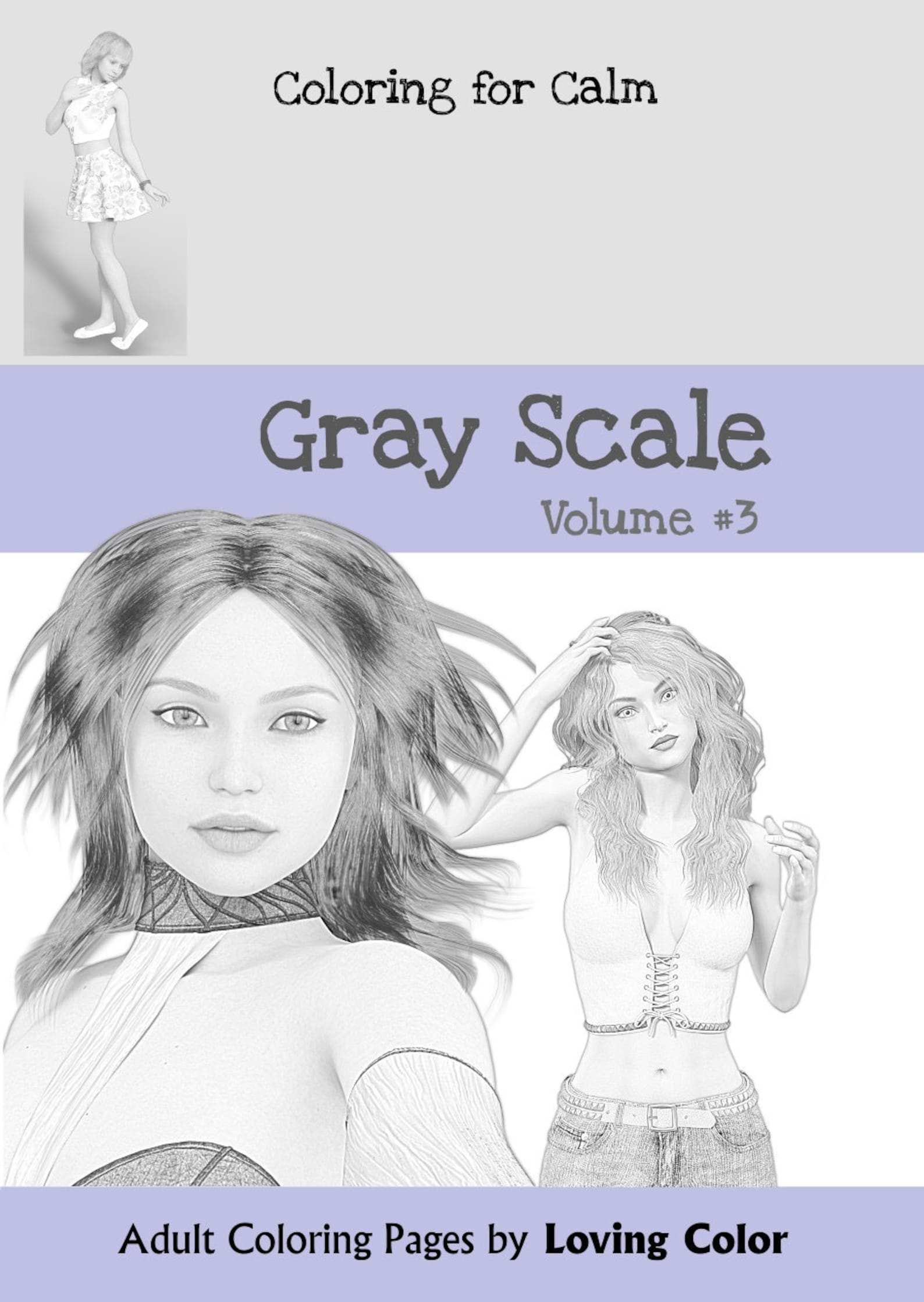 15 Gray Scale Coloring Pages 3 - Etsy