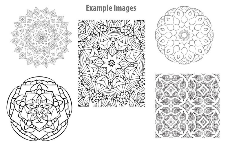 15 Mandala Coloring Pages 2 - Etsy