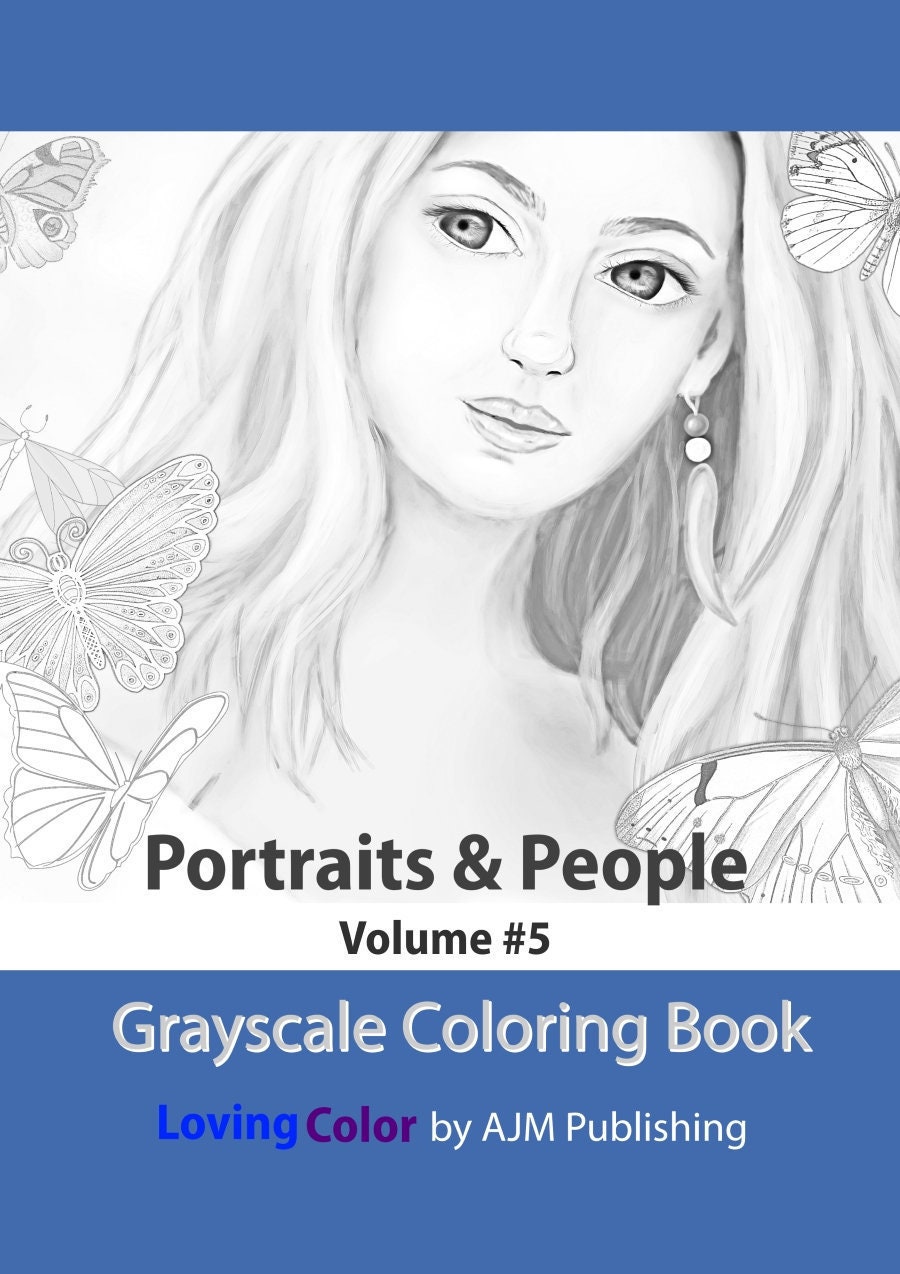 30 Gray Scale Coloring Pages (#5) - Etsy