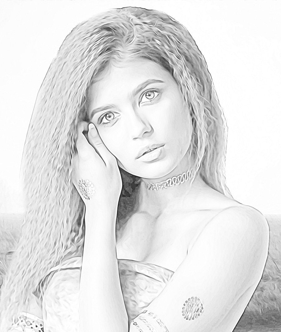 25 Gray Scale Coloring Pages 7 - Etsy