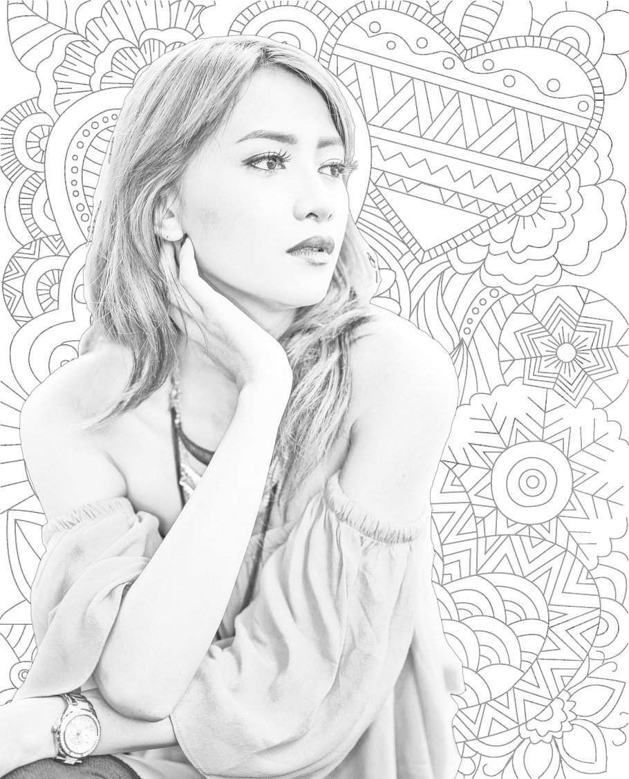 30 Portrait Coloring Pages 6 - Etsy