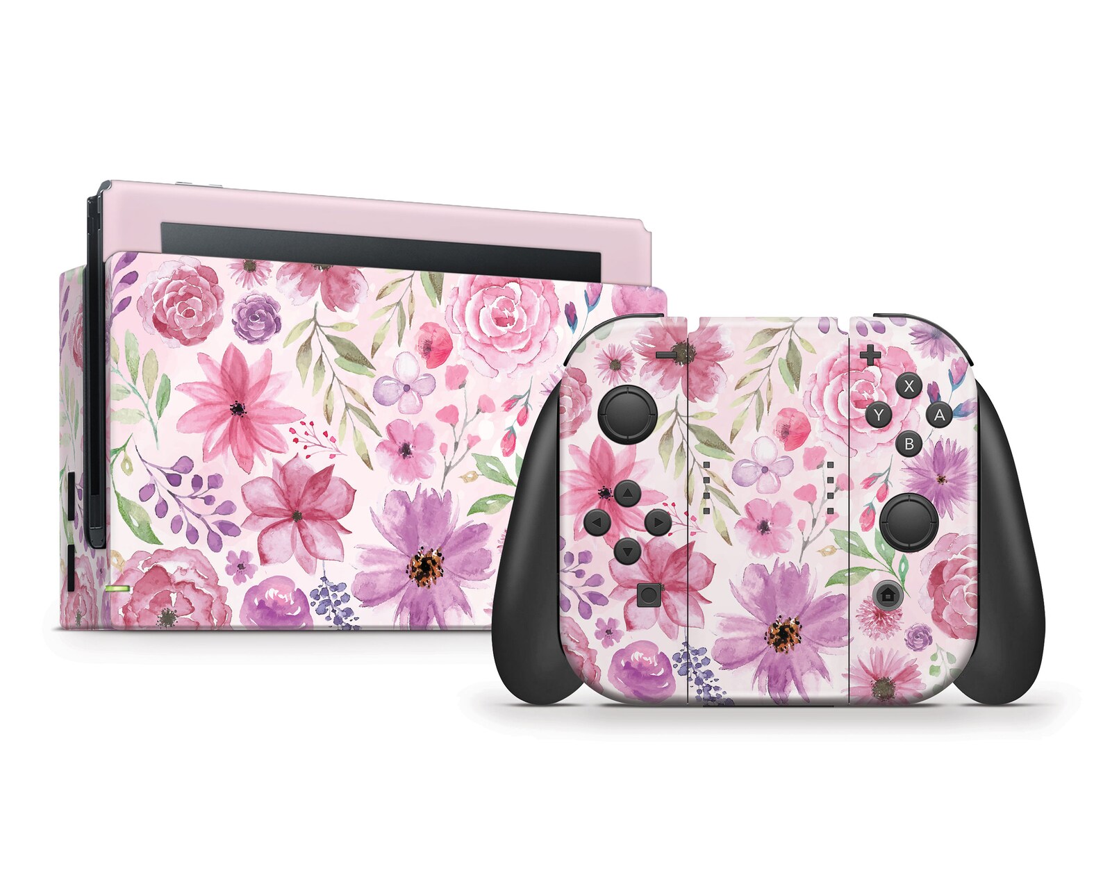 Watercolor Flowers Skin for the Nintendo Switch - Etsy