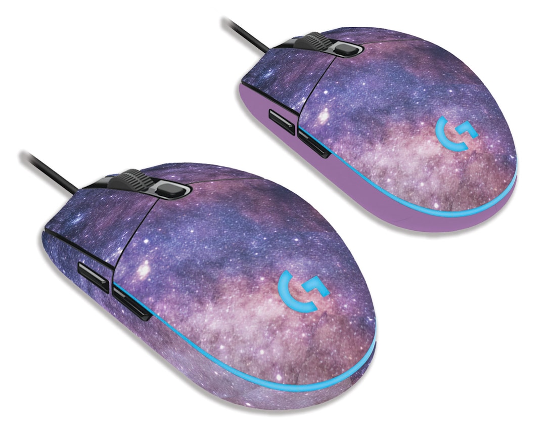 Purple Galaxy Skin for the Logitech G203 Prodigy Gaming Mouse Both ...
