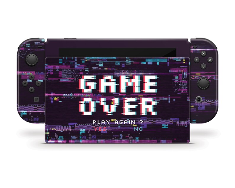 Game Over Glitch Skin for the Nintendo Switch | Etsy
