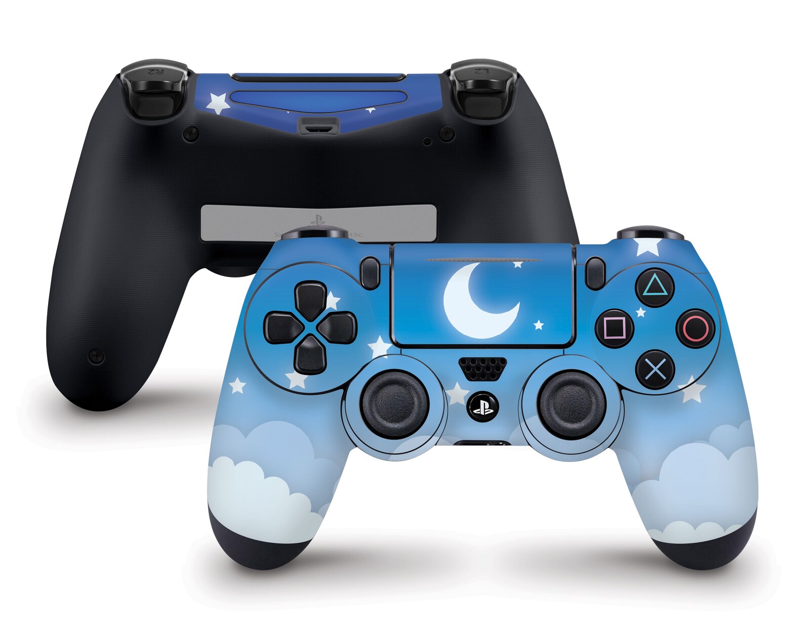 Blue Lunar Sky Skin for the PS4 Controller Fits Both Dualshock 4 and ...