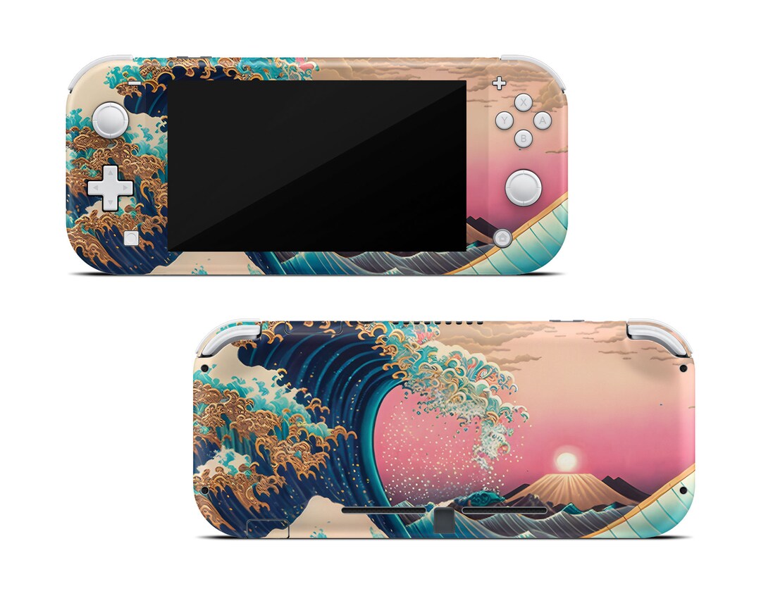 Golden Hokusai Great Wave Skin for the Nintendo Switch Lite - Etsy