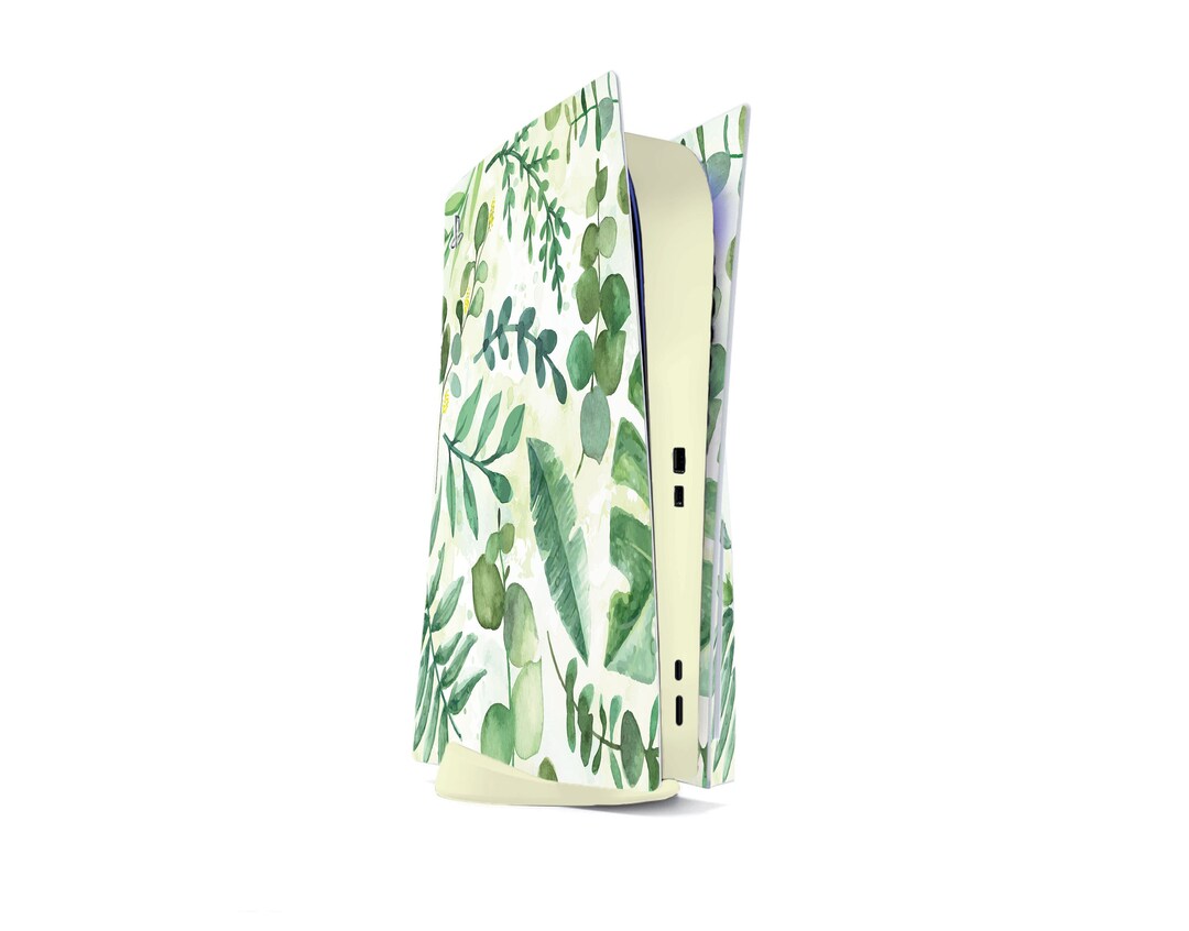PS5 Playstation 5 Skin Watercolor Leaves - Etsy