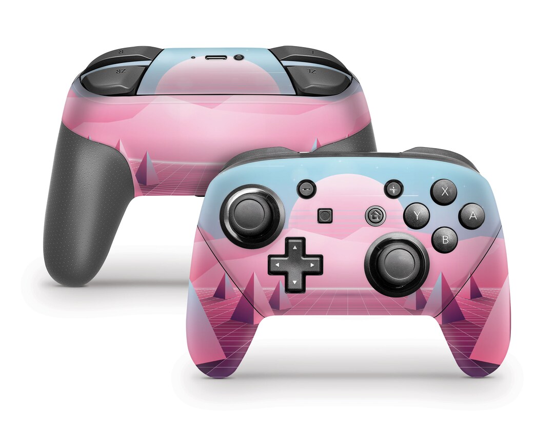 Pastel Vaporwave Outrun Retro 80s Skin for the Nintendo Switch Pro ...