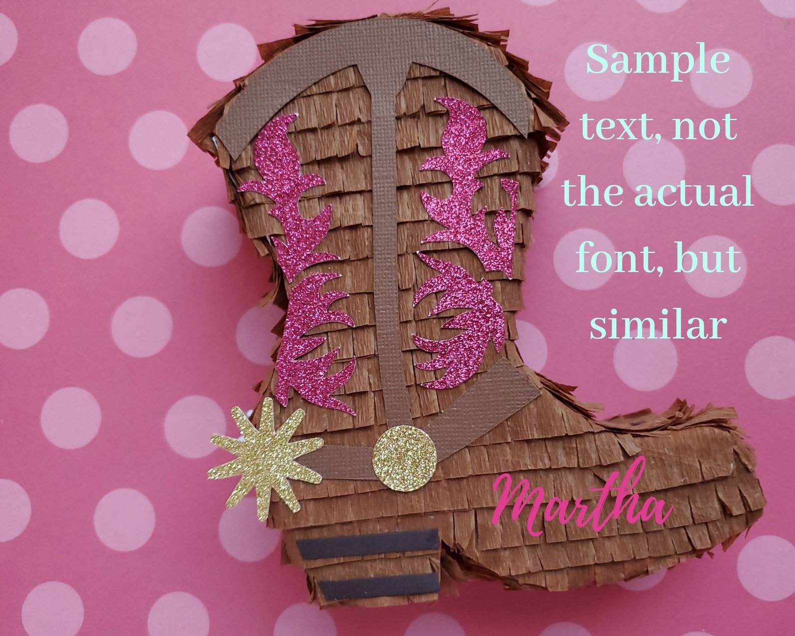 Mini Cowboy Boot Piñata 6 Cowgirl Boot Piñatawestern - Etsy