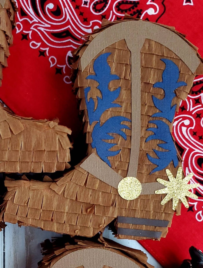 Mini Cowboy Boot Piñata 6 Cowgirl Boot Piñatawestern - Etsy