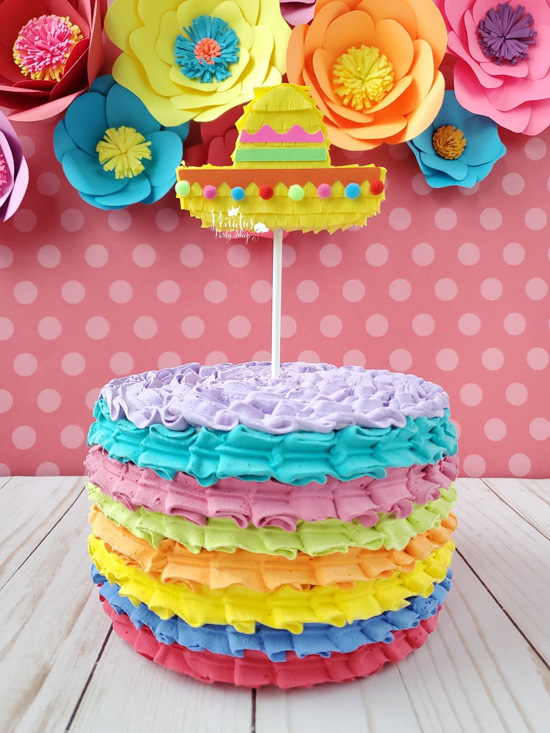 Mini Sombrero Cake Topper Piñata, Mexican Fiesta Decor - Etsy