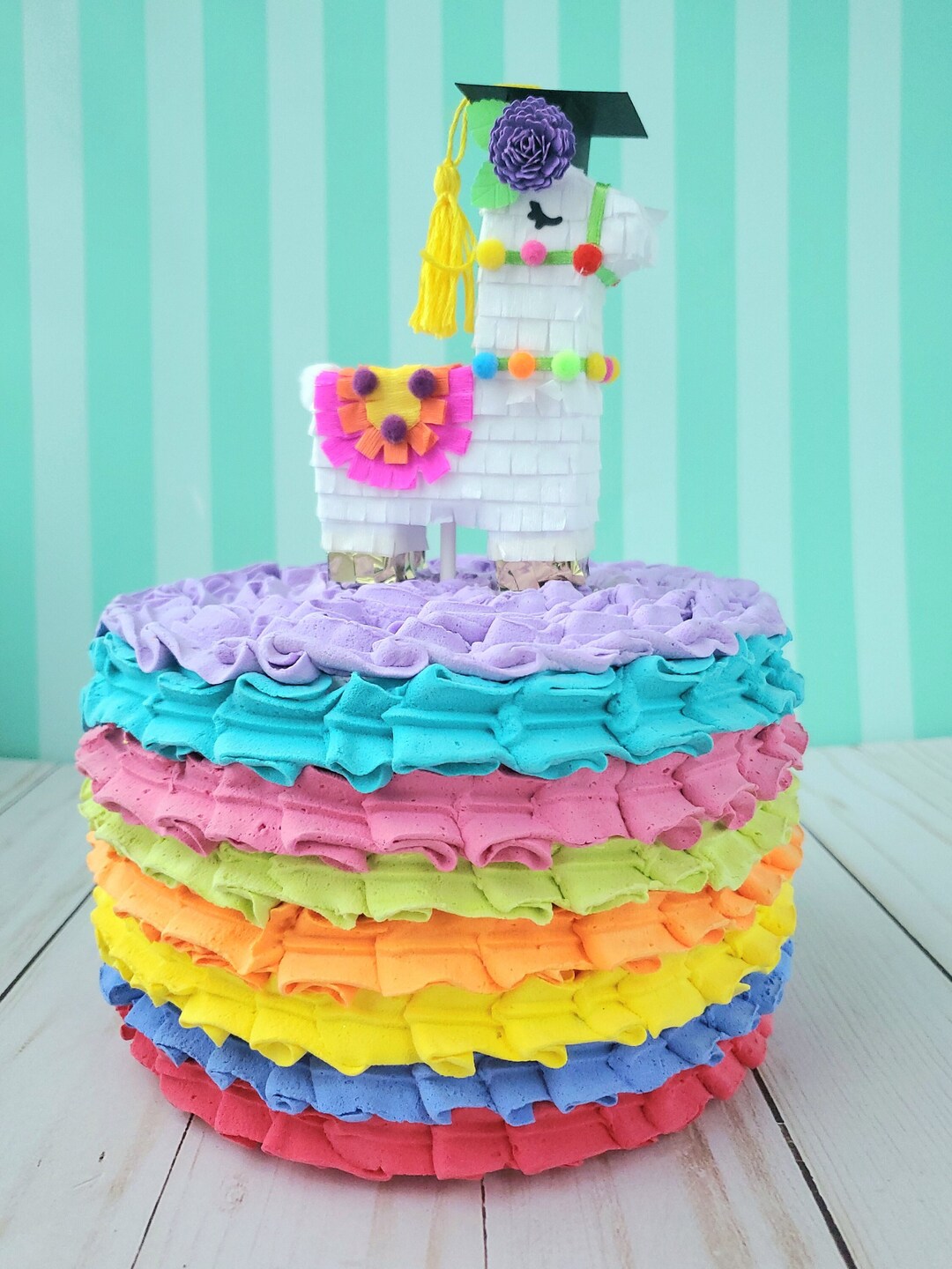 Graduation Llama Cake Topper, Llama Cake Decoration, Graduation Cake ...