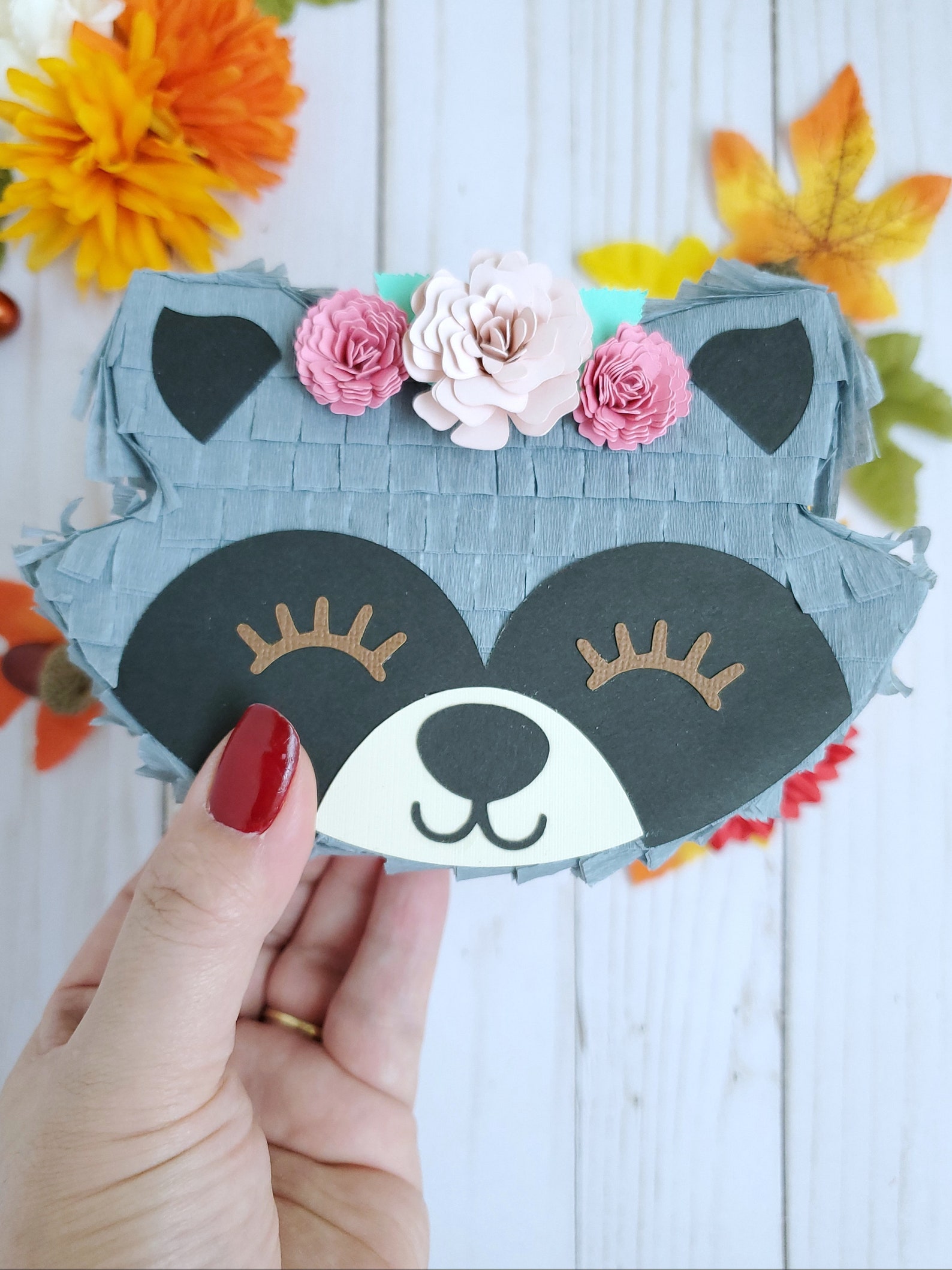 Raccoon Mini Pinata 1x Raccoon Party Favor Rustic Theme | Etsy