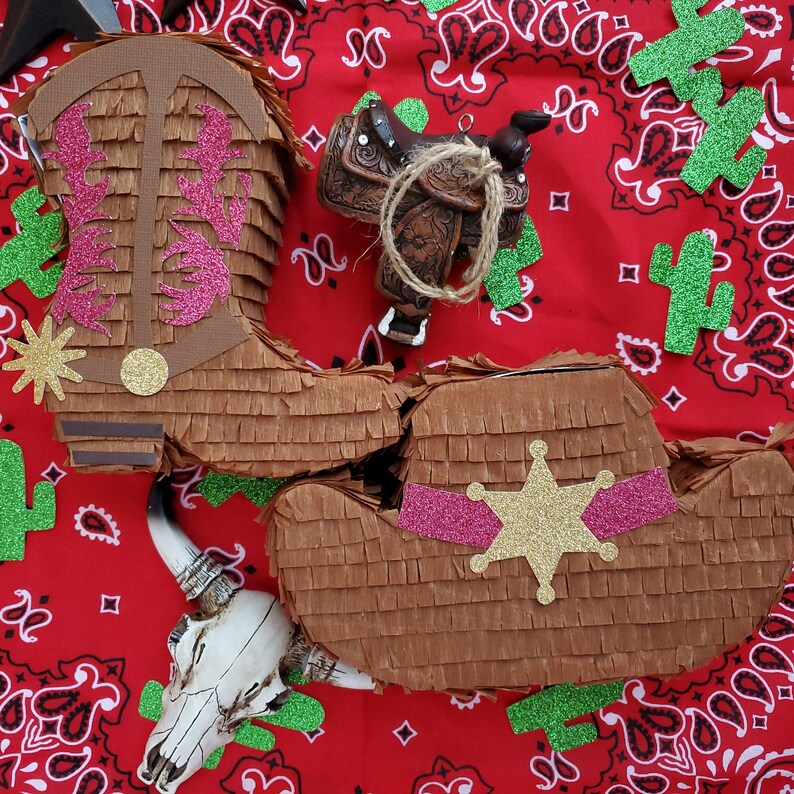 Cowboy Hat Mini Piñata Cowgirl Hat Mini Piñata Western Party - Etsy