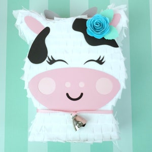 Mini Cow Piñata 6" Tall (1ct.), Cow Mini Piñata, Holstein Cow, Farm ...