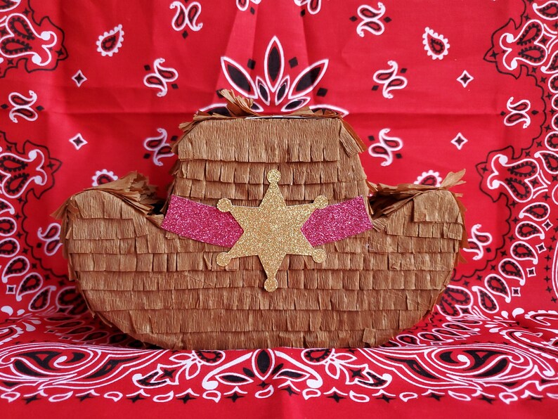 Cowboy Hat Mini Piñata Cowgirl Hat Mini Piñata Western Party - Etsy