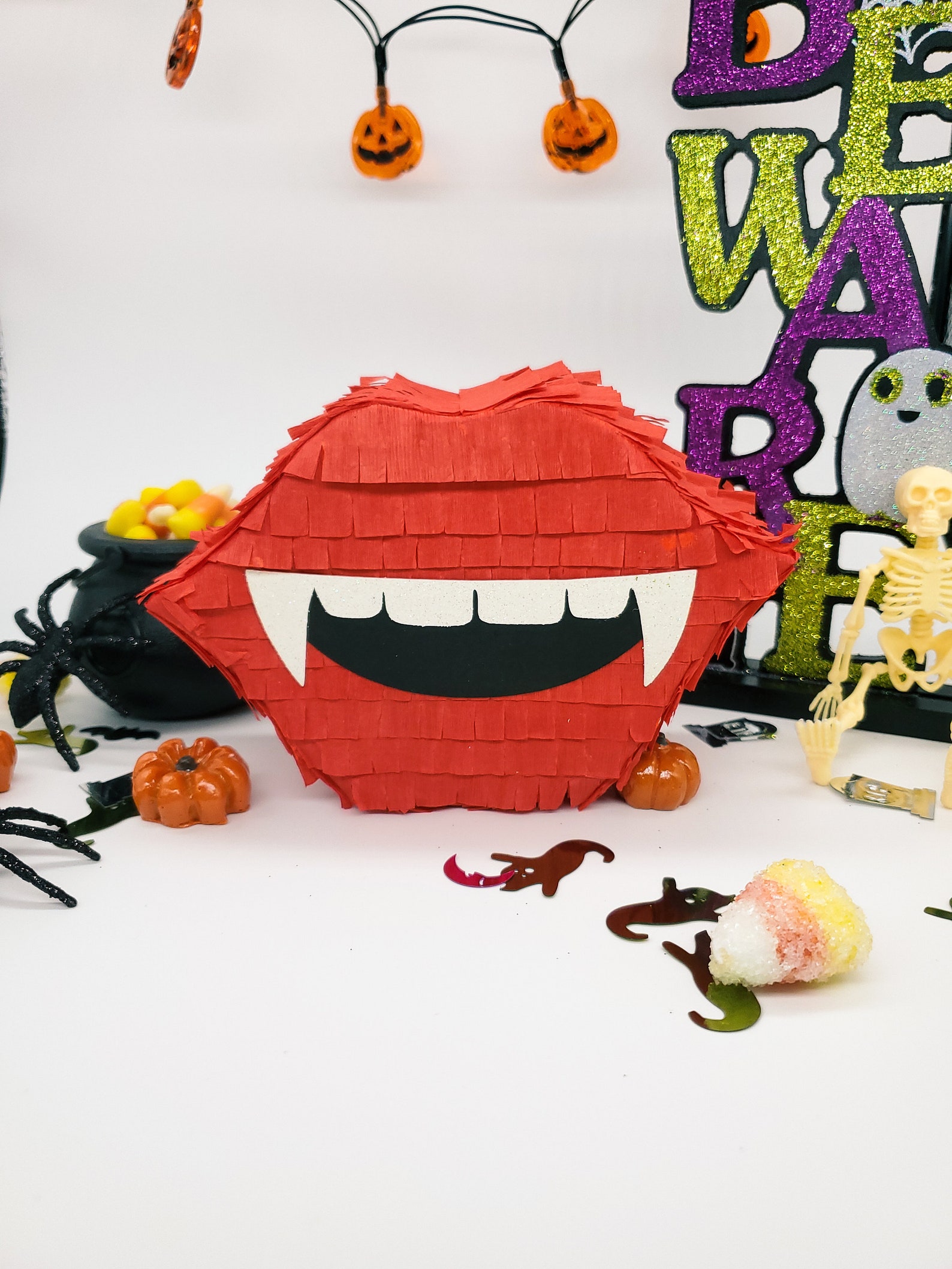 Vampire Lips Mini Piñata 4 Vampire Theme Halloween Party - Etsy