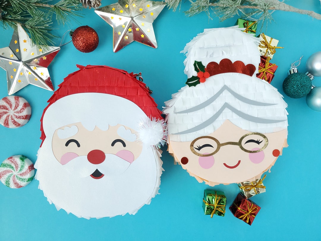 Santa or Mrs. Claus Mini Piñata, Christmas Party Favor - Etsy