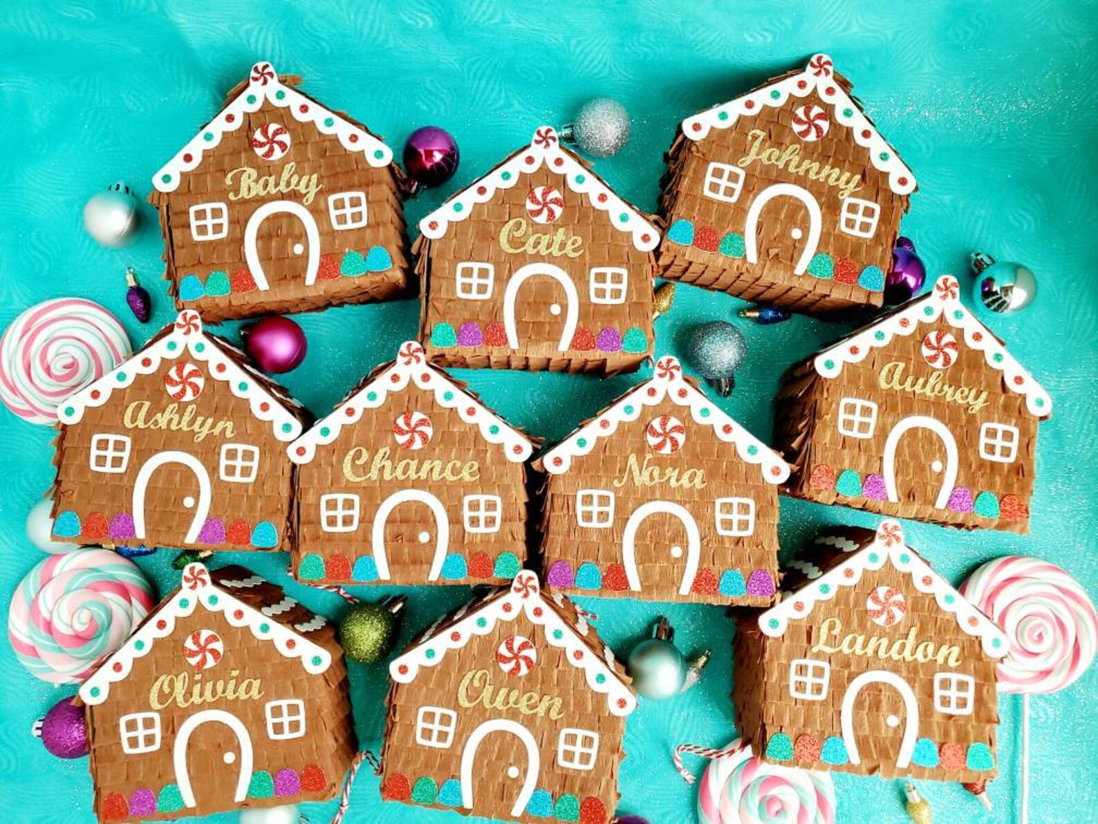 Gingerbread House Mini Piñata 4 Holiday Party Decoration - Etsy