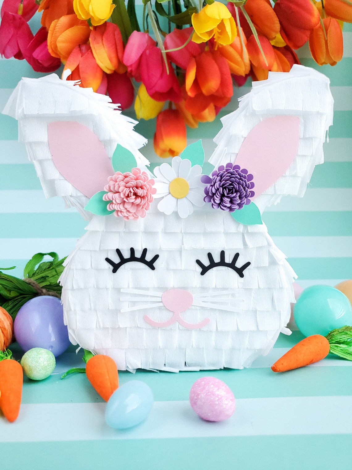 Bunny Mini Piñata 6", Easter Basket, Bunny Birthday - Etsy