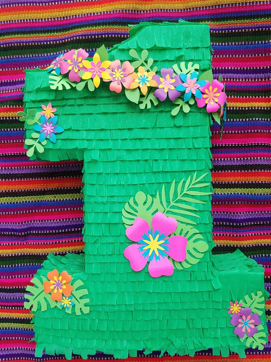 10 1 Piñata Letter Tropical Piñata Luau Party Decor - Etsy