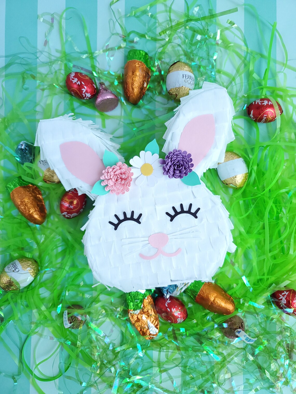 Bunny Mini Piñata 6", Easter Basket, Bunny Birthday - Etsy