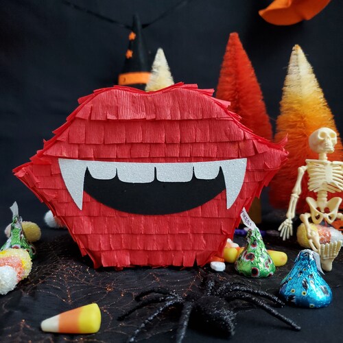 Vampire Lips Mini Piñata 4 Vampire Theme Halloween Party - Etsy