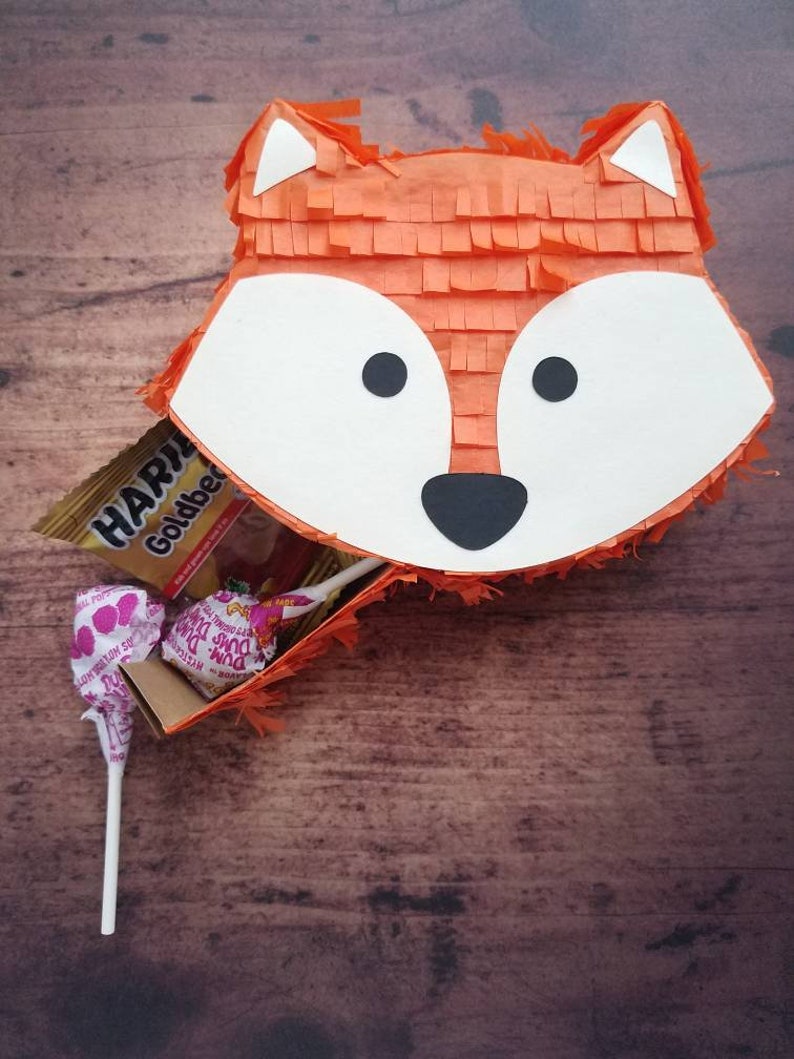 One 4 Woodland Fox Mini Piñata Woodland Party Wild - Etsy