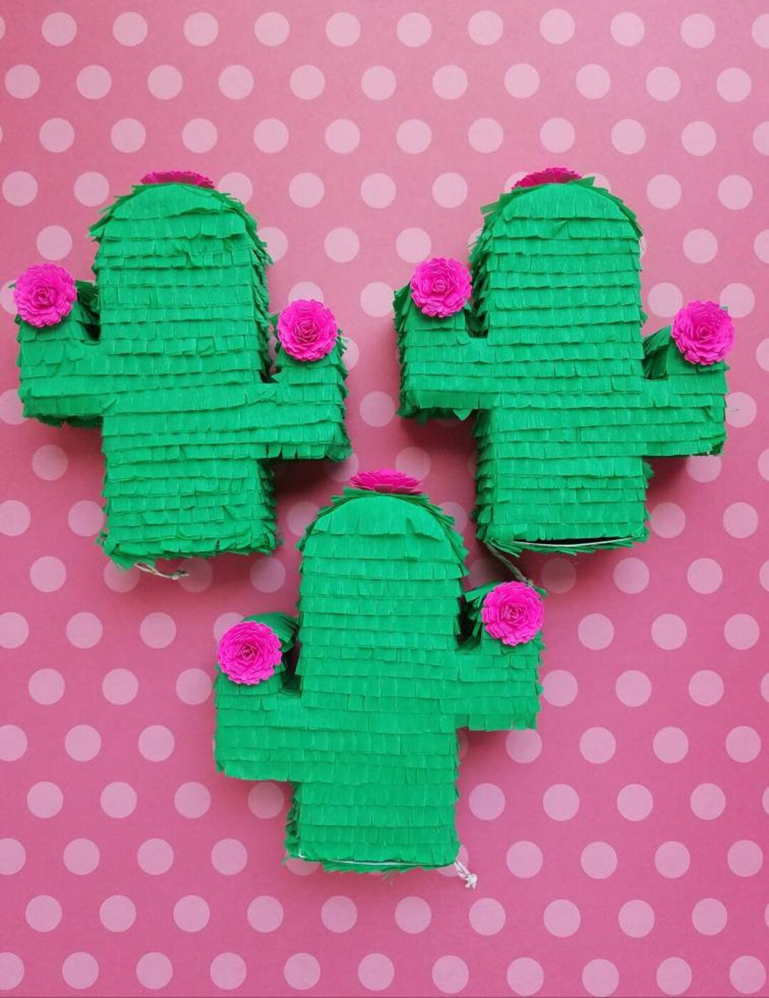 One 6.5" Cactus Mini Piñata, Cacti Party Favor, Cactus Party, Cactus ...