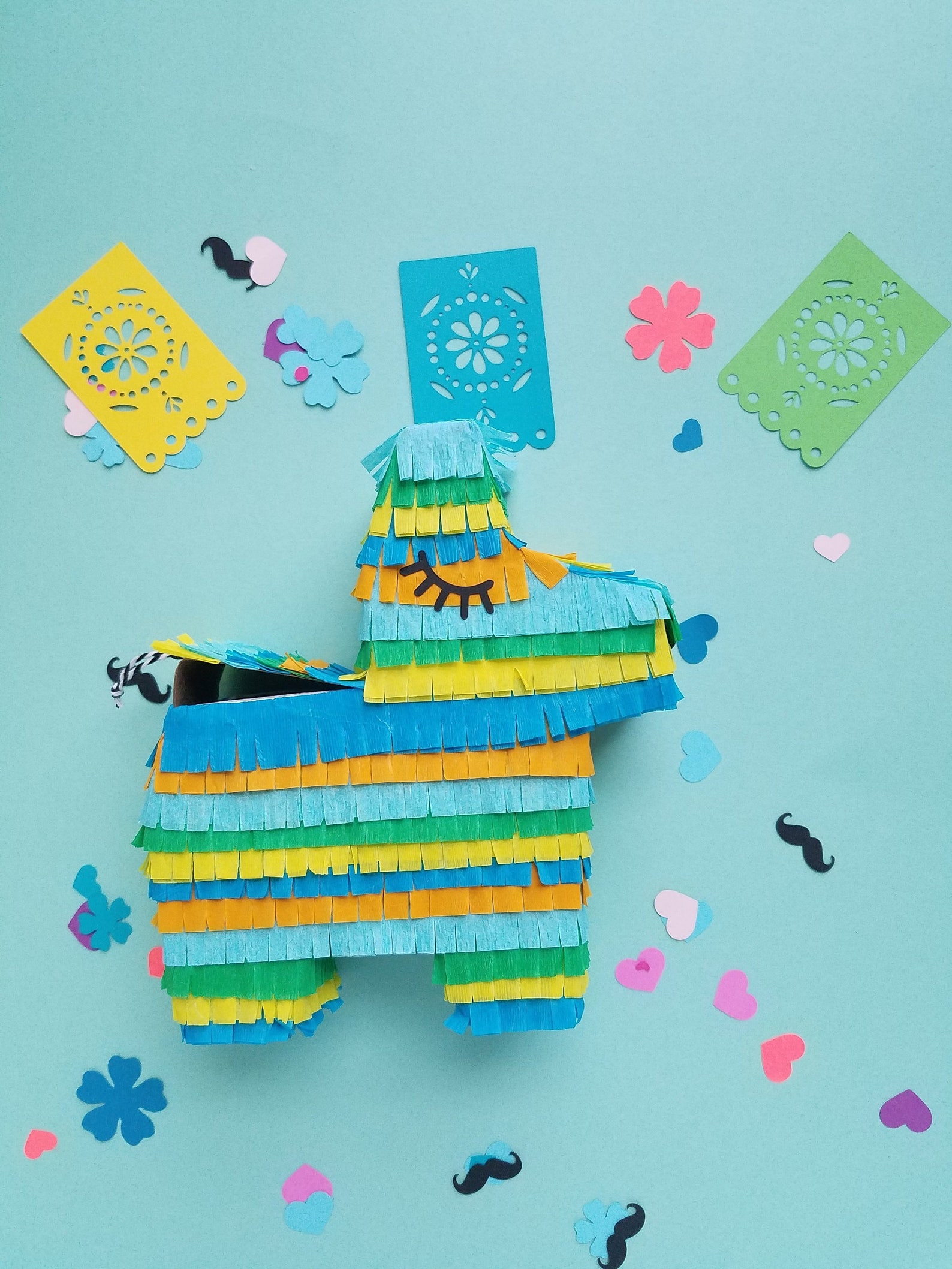 Mini Donkey Señor Piñata Set of 3 Fiesta Party Favor Fiesta | Etsy