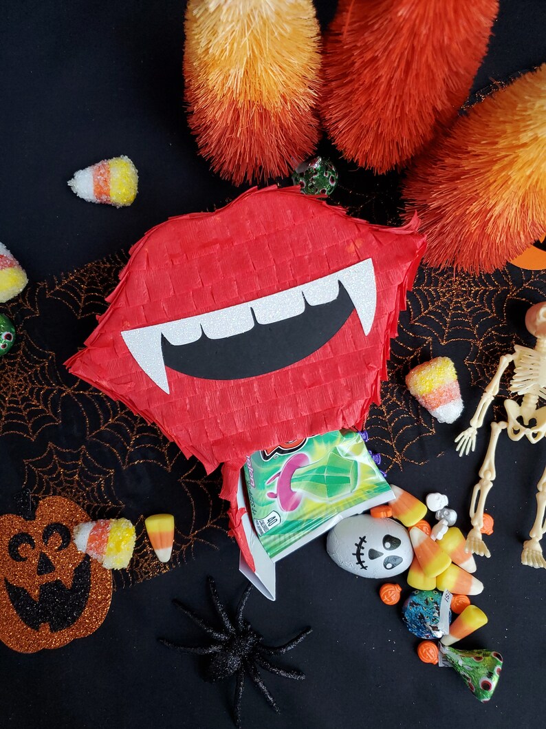 Vampire Lips Mini Piñata 4 Vampire Theme Halloween Party | Etsy