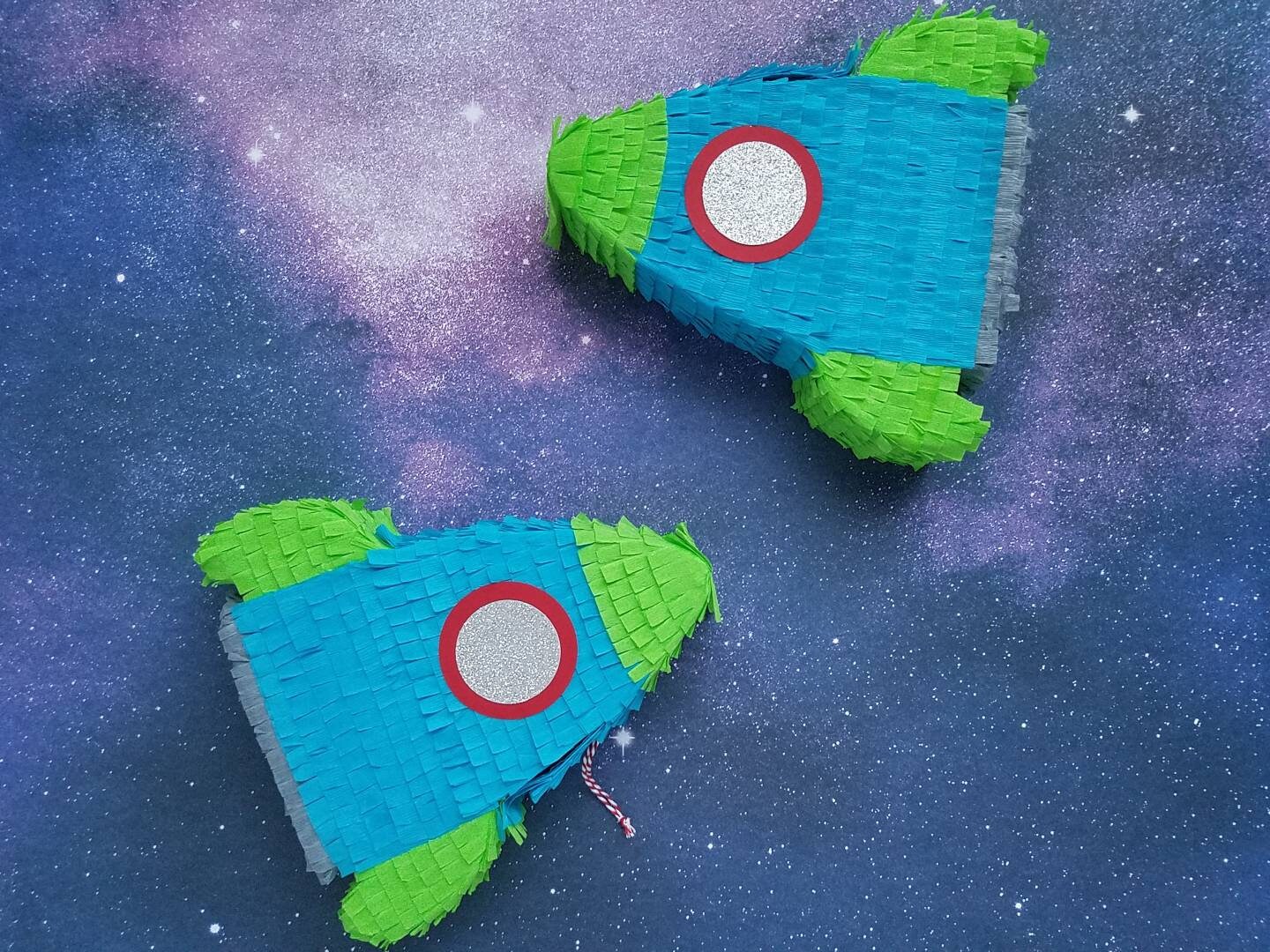 One 7 Rocket mini piñata favor box spaceship piñata | Etsy