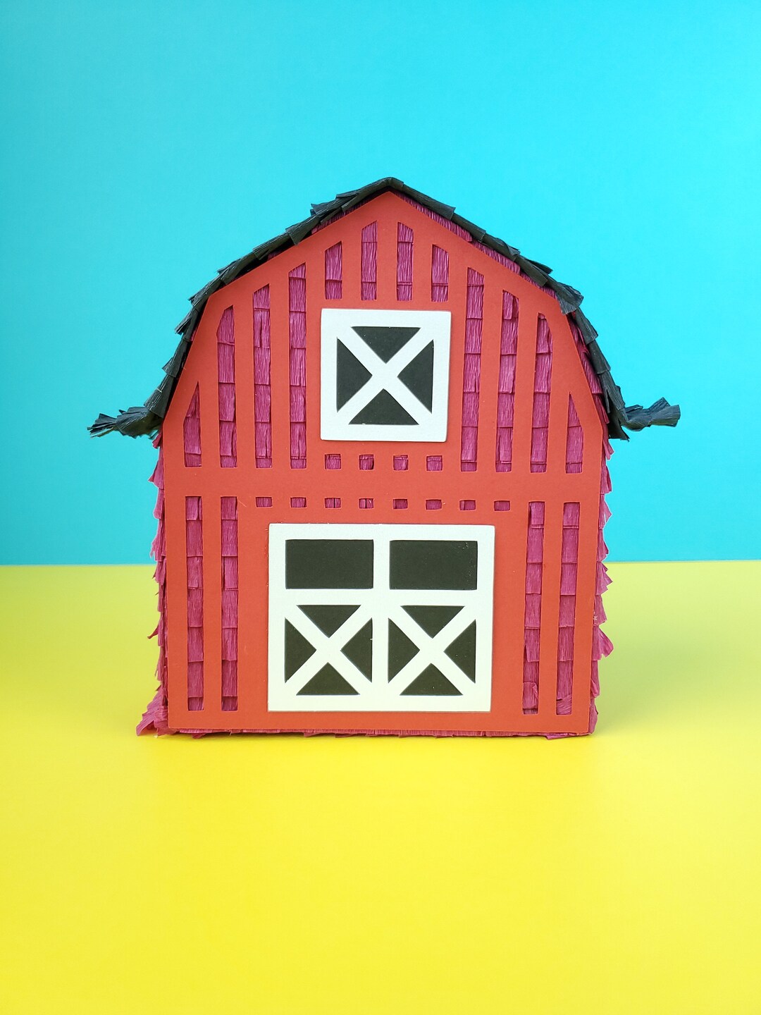Barn Mini Piñata 6" Tall (1ct.), Farm Theme Birthday, Barnyard Party ...