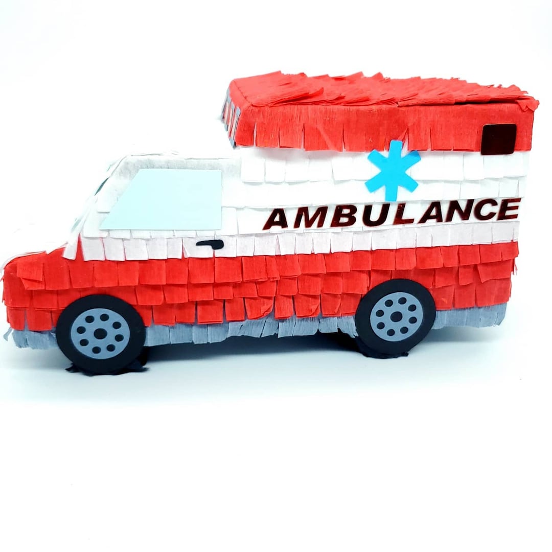 Ambulance Mini Piñata 7" Long First Responders Party Ambulance Theme ...