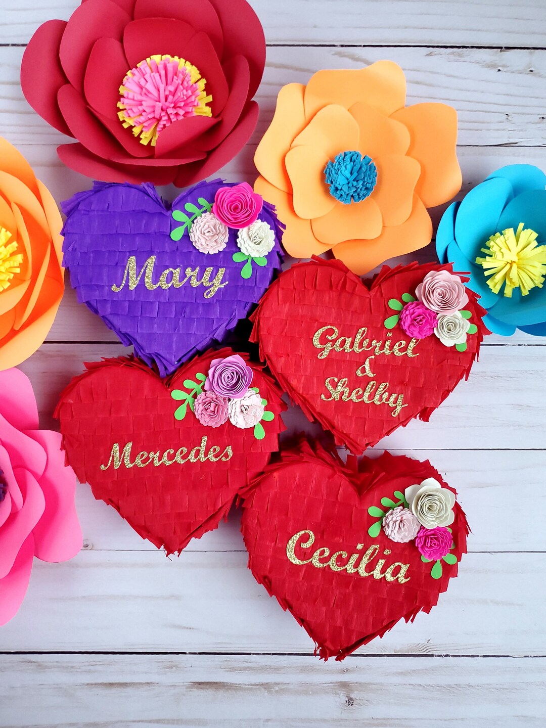 Customizable Heart Mini Pinata, Party Favor - Etsy