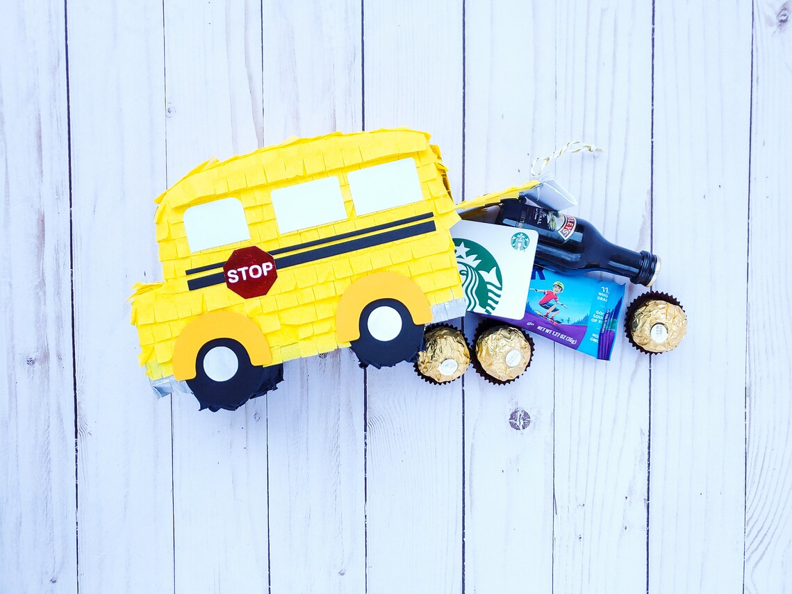 School Bus Party Favor Mini Piñata 7 Long 1pc School | Etsy