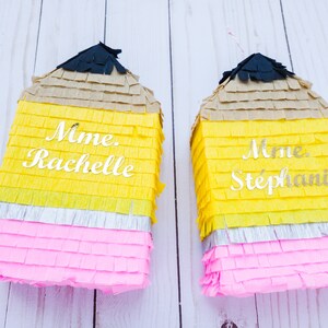 Pencil Mini Piñata Party Favor 7" Tall (each), Back to School, Teacher ...