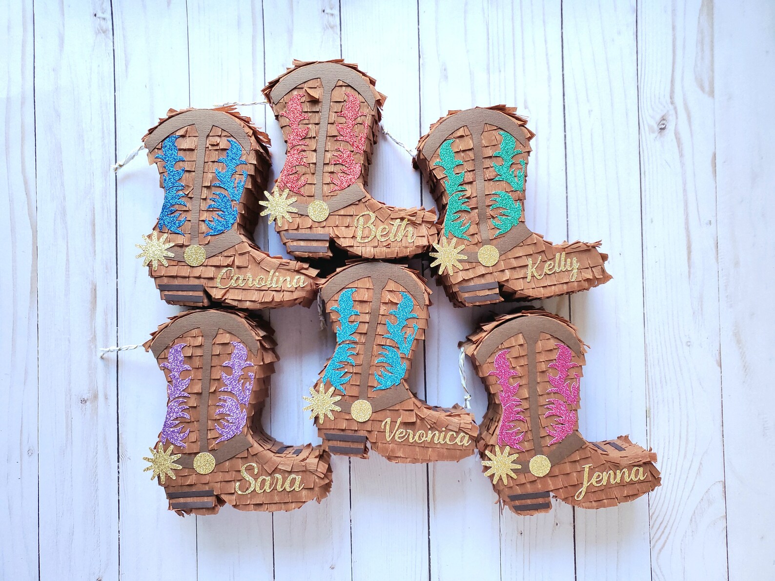 Mini Cowboy Boot Piñata 6 Cowgirl Boot Piñatawestern - Etsy