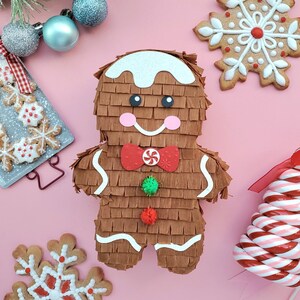 Gingerbread Mini Piñata 6.5" Tall, Gingerbread Party Favor, Holiday ...