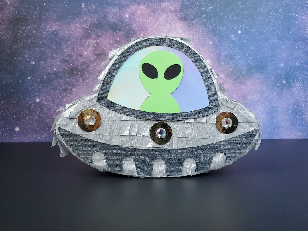 Alien Spaceship Mini Piñata (1ct.), Space Theme Party, Alien Party ...