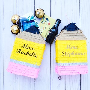 Pencil Mini Piñata Party Favor 7" Tall (each), Back to School, Teacher ...