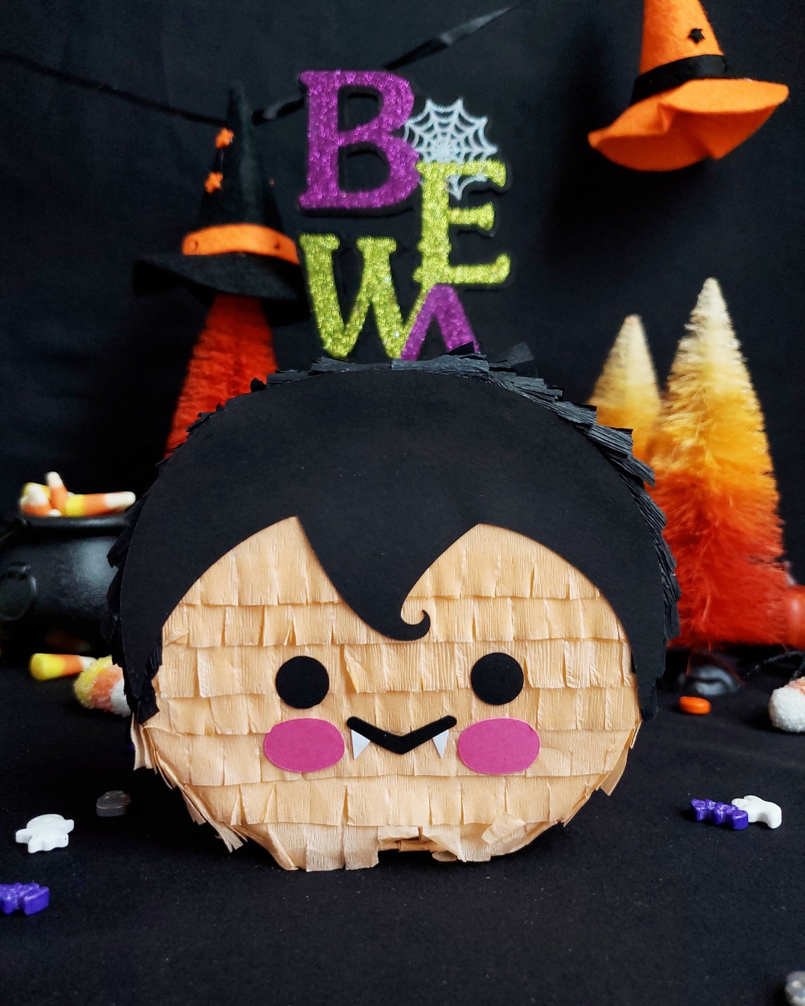 Halloween Vampire Mini Piñata Dracula Piñata Halloween | Etsy