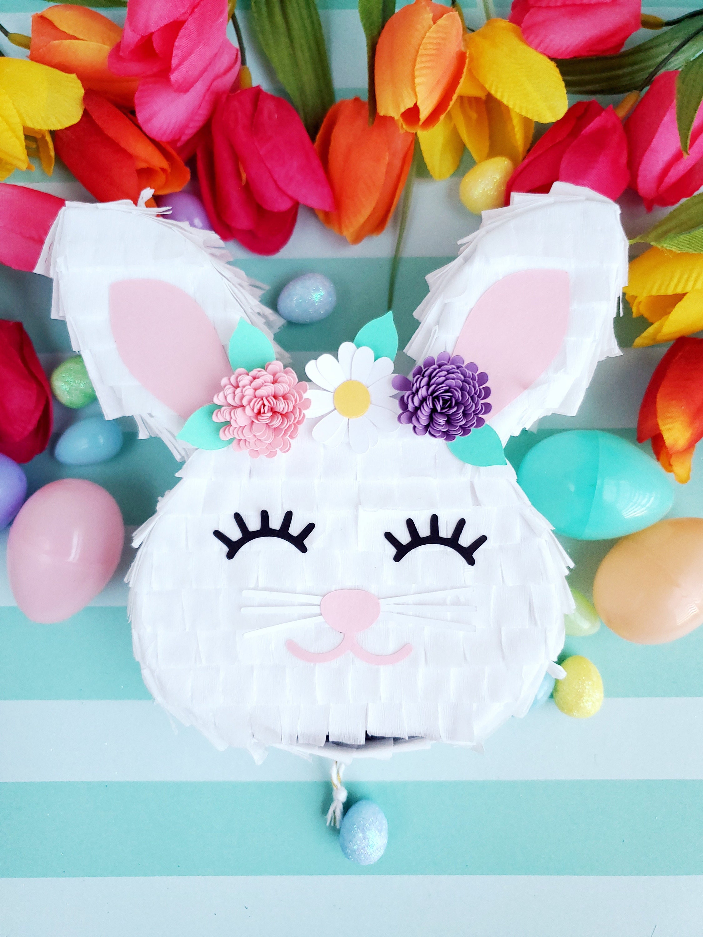 Bunny Mini Piñata 6", Easter Basket, Bunny Birthday - Etsy
